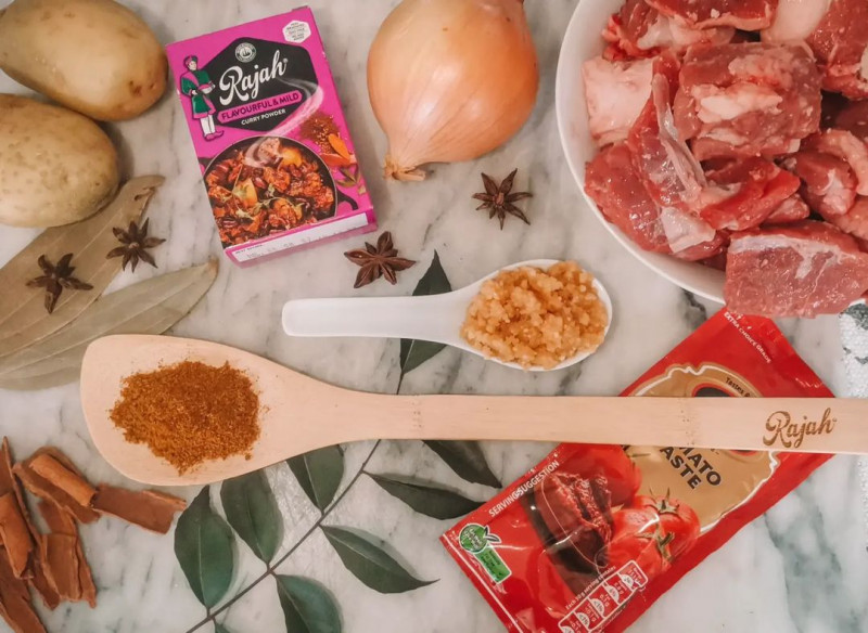 UNILEVER RAJAH - Rajah Flavourful & Mild Curry Powder 100g Review ...