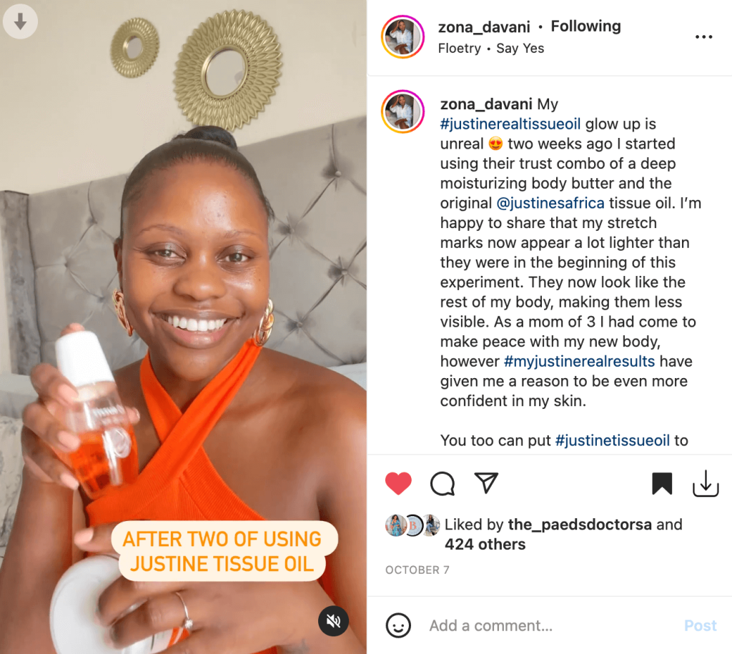 #JustineRealTissueOil Project Wrap Up | Brand Advisor